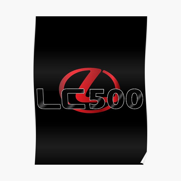 "lexus lc500 logo" Poster for Sale by MOON--STONE | Redbubble
