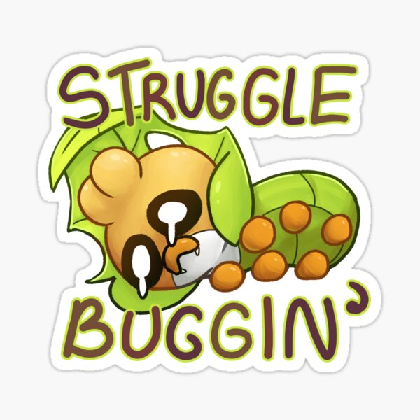 "Struggle Bugging" Sticker for Sale by Magismol-v | Redbubble