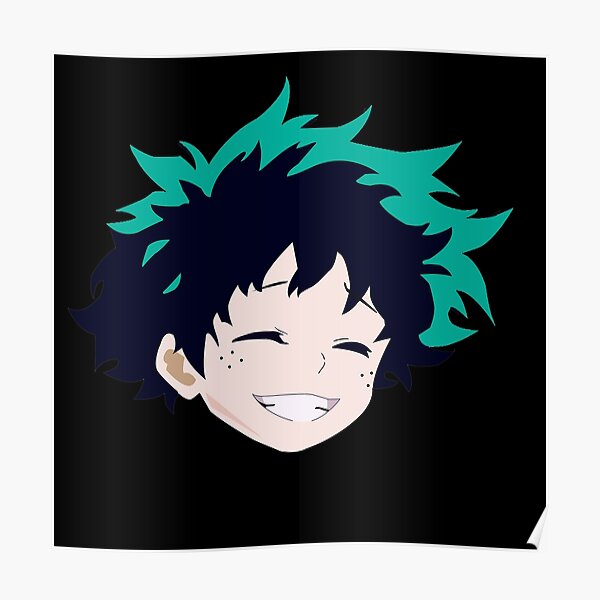 "deku head" Poster for Sale by shouto4 | Redbubble