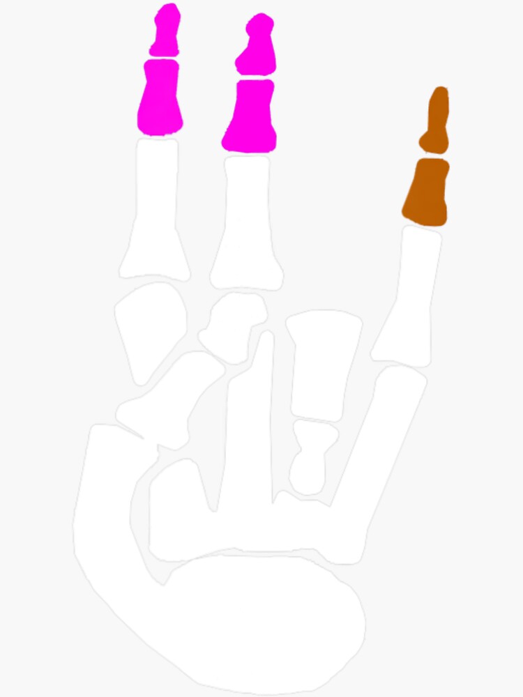 "Skeletal The Shocker Two In The Pink One In The Stink" Sticker for ...