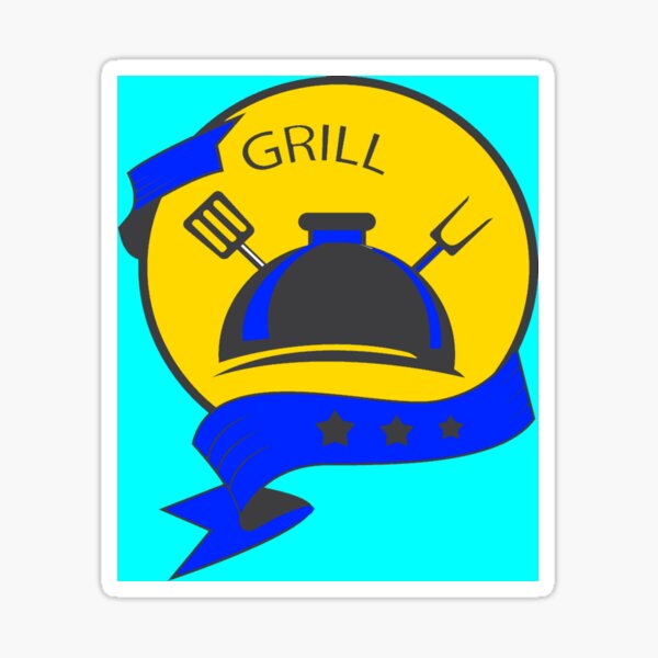 "Grill" Sticker for Sale by mturns57 | Redbubble