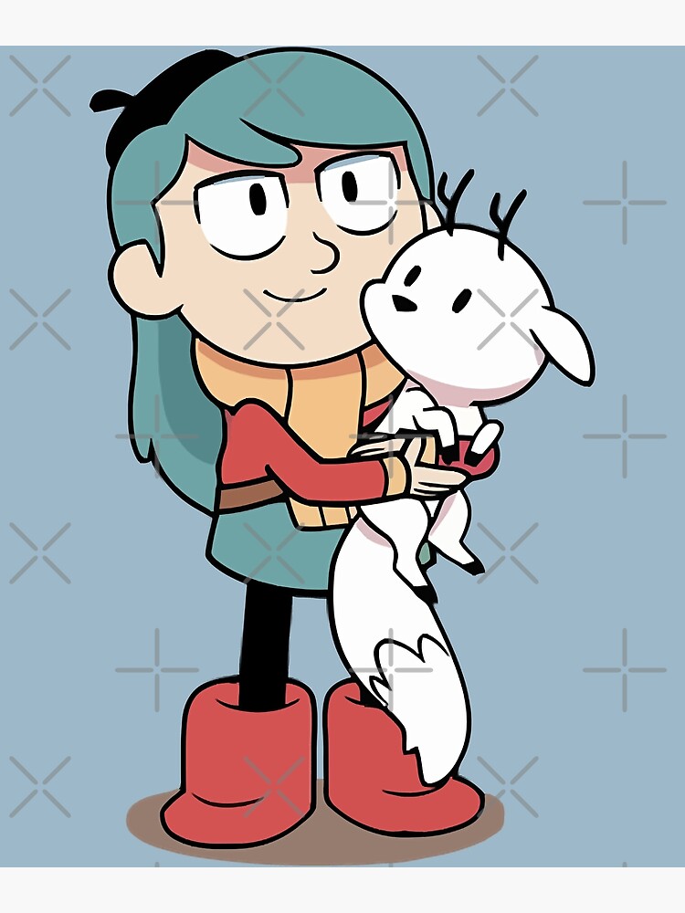 Póster «Chica de pelo azul Aventura Go Hilda Netflix 002 Hilda y Twig ...