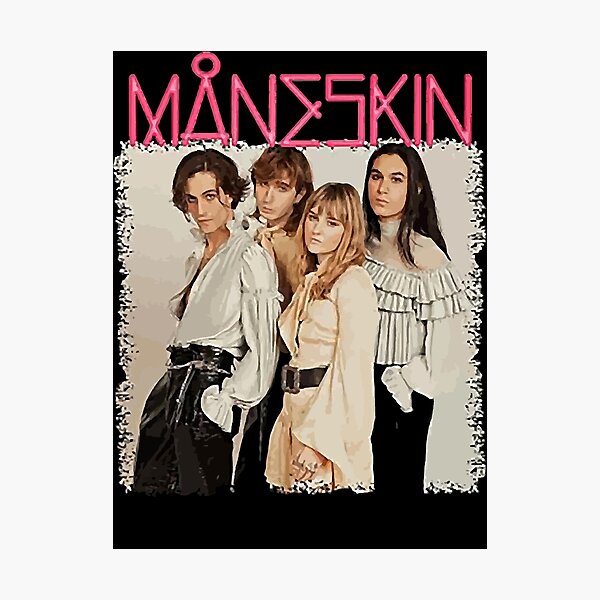 "The Official Merchandise of Måneskin - Maneskin" Photographic Print ...