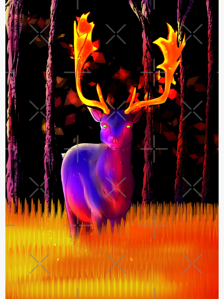 "Retro Stag" Sticker for Sale by VPStellar | Redbubble