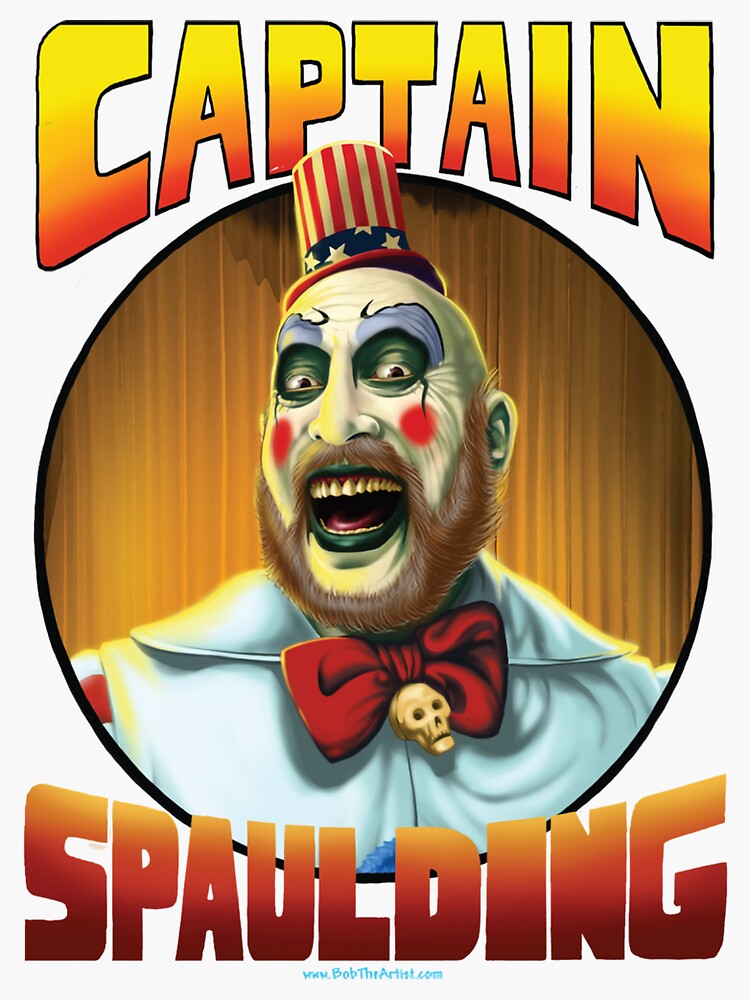 "Gifts Idea Captain Figure Movie Spaulding Love You" Sticker for Sale ...