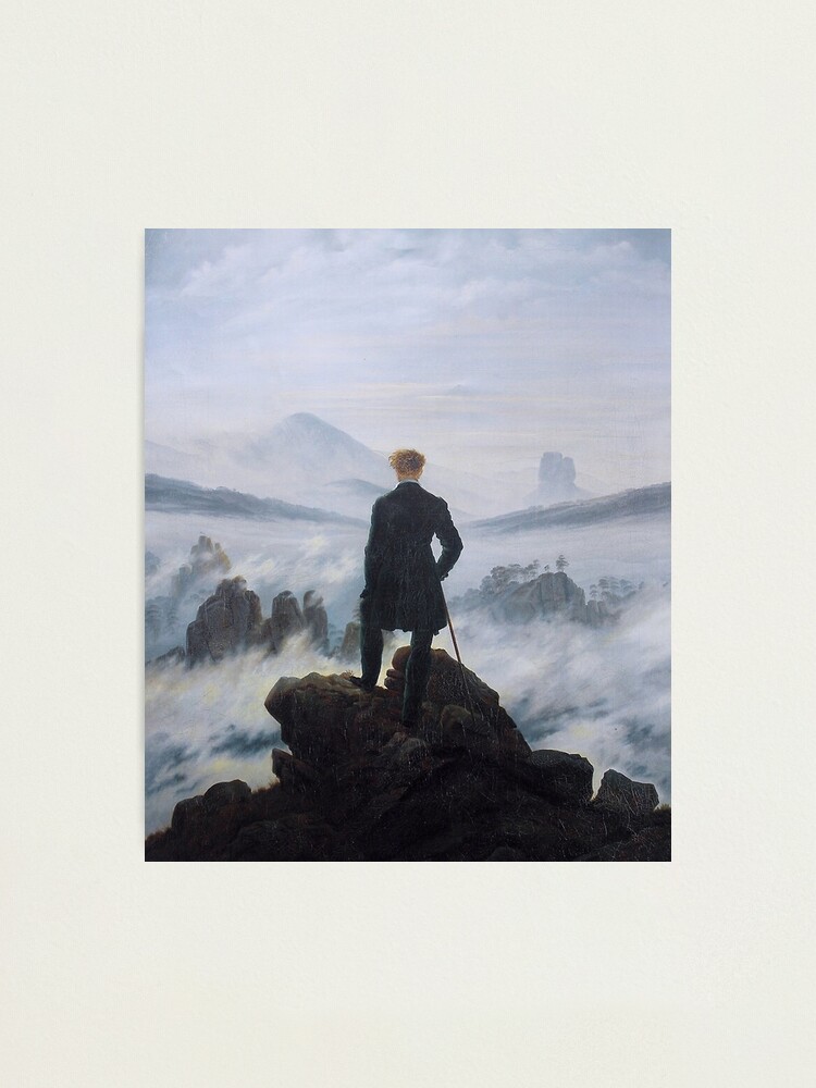 Impression photo « Vagabond au-dessus de la mer de brouillard de Caspar ...