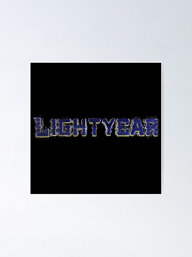 "Lightyear Blue Aesthetic Text" Poster for Sale by CGShirts | Redbubble