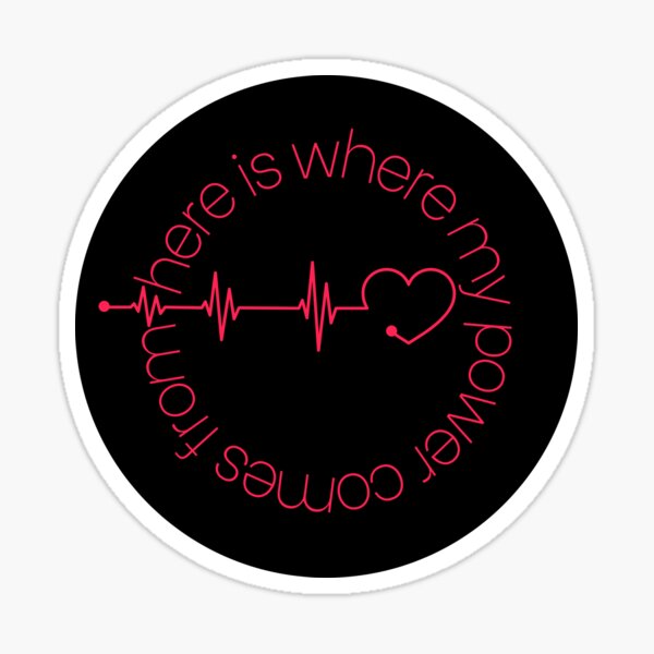"EKG Pumping Heart Cap" Sticker for Sale by MagicWolfStar | Redbubble