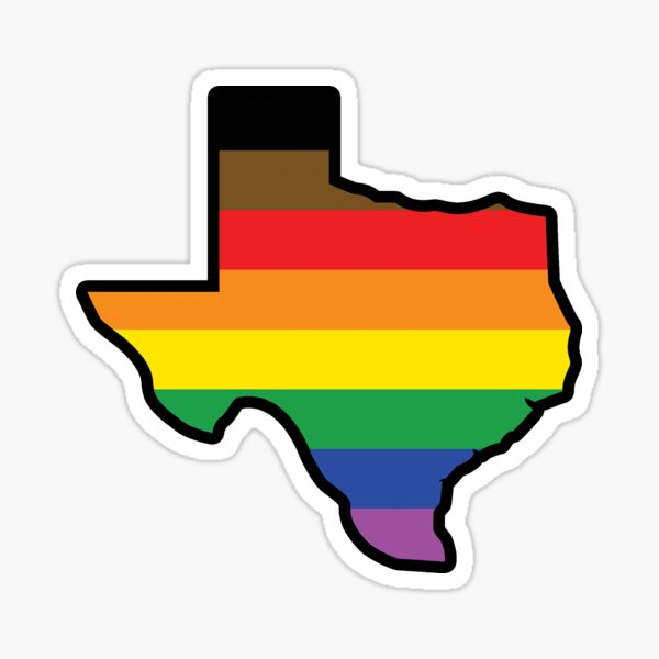 "Rainbow Texas Pride (Inclusive Texas)" Sticker for Sale by Sneakerwave ...