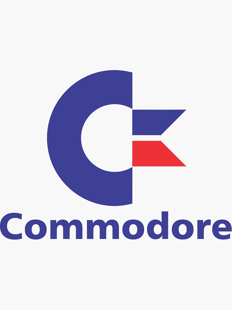 "Commodore logo" Sticker for Sale by RowshanaraAlam | Redbubble