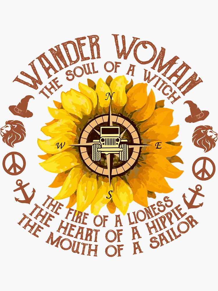 "Jeep Sunflower Compass" Sticker for Sale by digitalsafarix | Redbubble