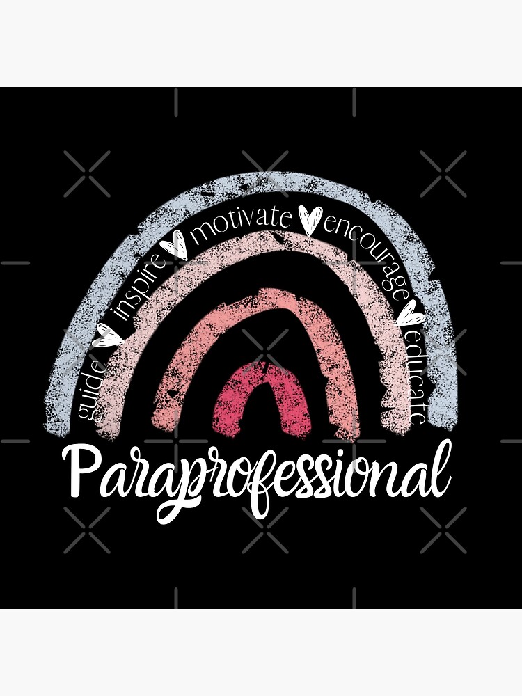 "Paraprofessional (rainbow design)" Poster for Sale by Oreo2020 | Redbubble