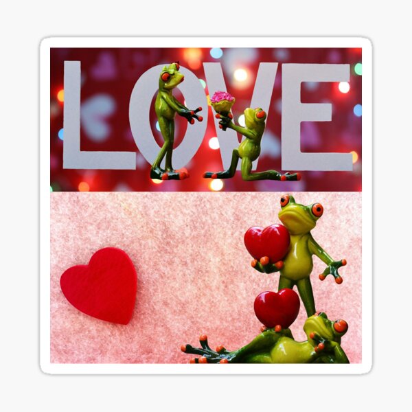 Pegatina «A las chicas les encanta el anime y la divertida rana de San ...