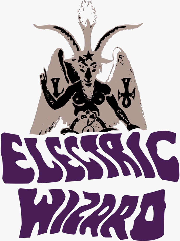 "Electric Wizard " Sticker for Sale by IronSkulled | Redbubble
