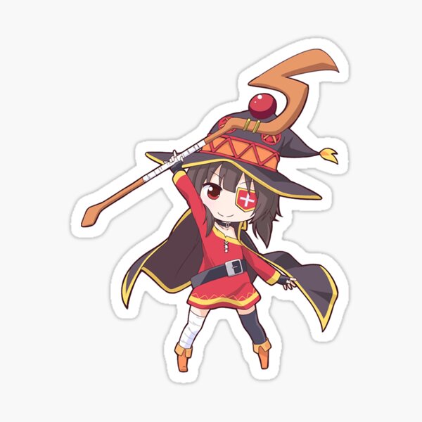 "Konosuba Magical Megumin Beautiful Model" Sticker for Sale by ...