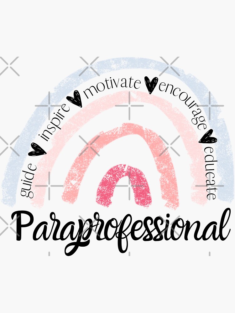 "Paraprofessional (rainbow design)" Sticker for Sale by Oreo2020 ...