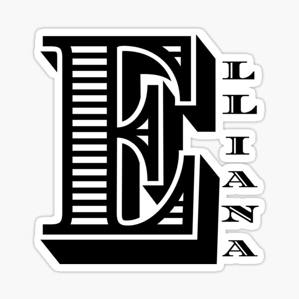"ELLIANA" Sticker for Sale by ArtistLibrary | Redbubble