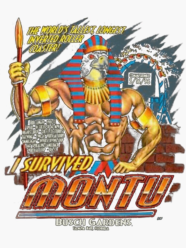 "Montu Busch Gardens" Sticker for Sale by shopSCASC-CS | Redbubble