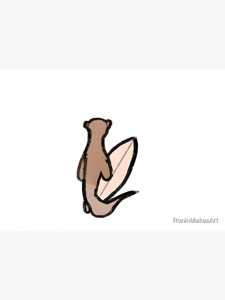 "Steve The Otter" Sticker for Sale by RoninMakesArt | Redbubble