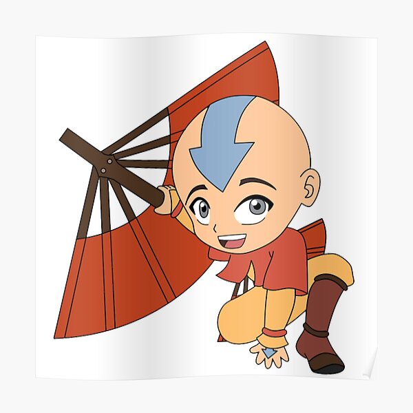 "avatar aang" Poster for Sale by Design-Busuk | Redbubble