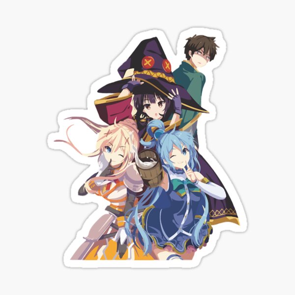 "konosuba merch Women Men" Sticker for Sale by MathildeJean | Redbubble