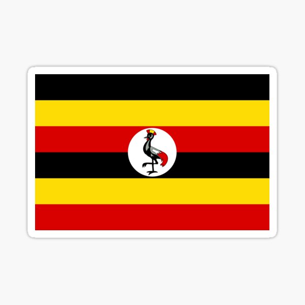 "UGANDA FLAG" Sticker for Sale by planetterra | Redbubble
