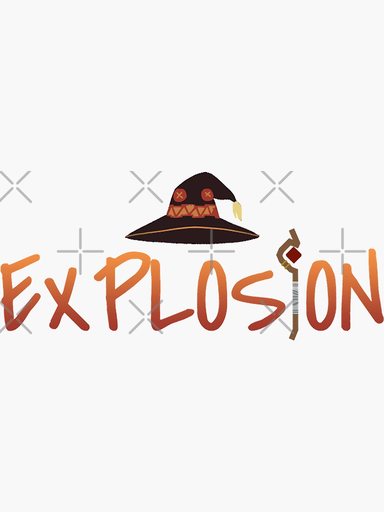 "Megumin Explosion Konosuba Vintage" Sticker for Sale by MathildeJean ...