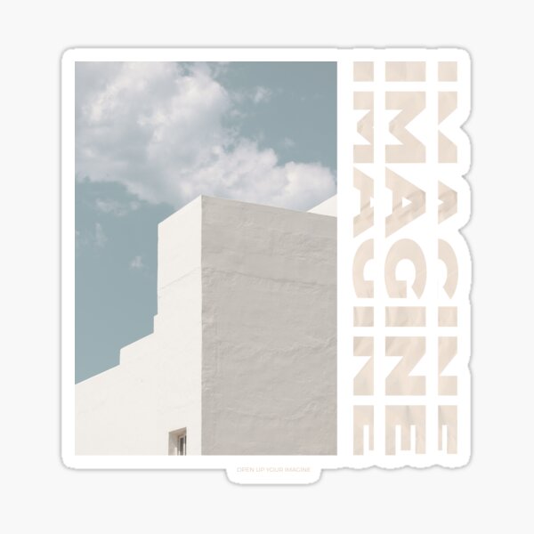 "Imagine! Aesthetic" Sticker for Sale by KAKULATION | Redbubble
