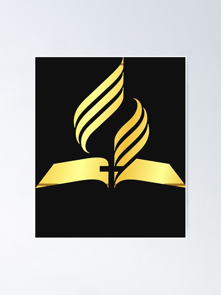 Póster «Logotipo dorado de la iglesia adventista del séptimo día» de ...