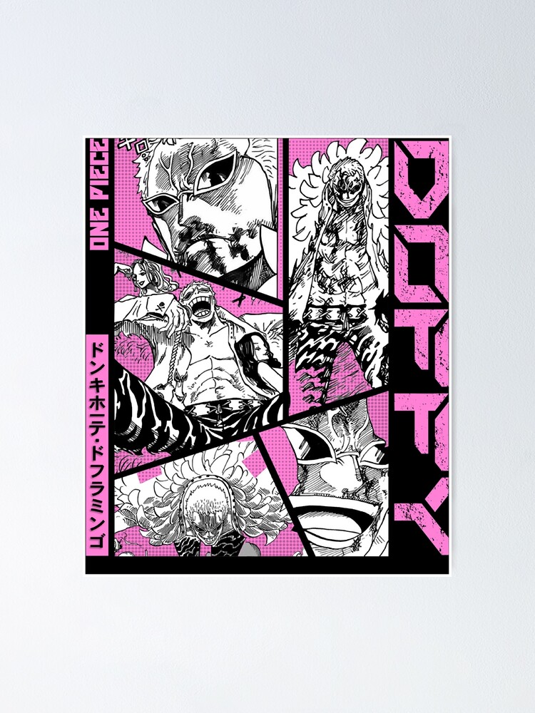 "Doflamingo Manga Panel" Poster for Sale by TerrellEllis | Redbubble