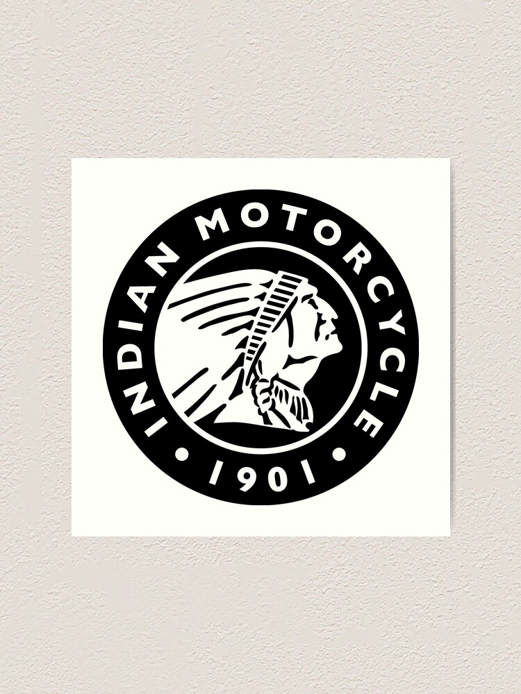 "indian motorcycle-logo" Art Print for Sale by ToyMertz421 | Redbubble