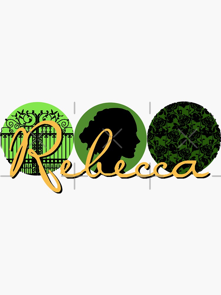 "Rebecca (logo)" Sticker by syriana94 | Redbubble