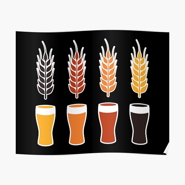 "Beer Styles" Poster for Sale by dkasap | Redbubble