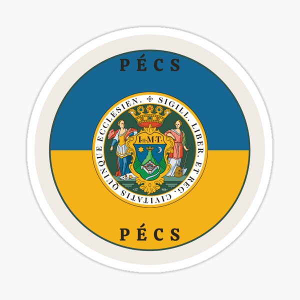 "City of Pécs Hungary" Sticker for Sale by FedSherDesign | Redbubble