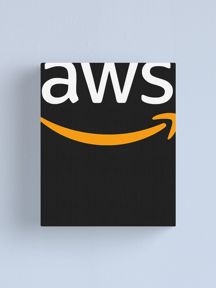 "Aws logo (amazon web services logo)" Canvas Print for Sale by ...
