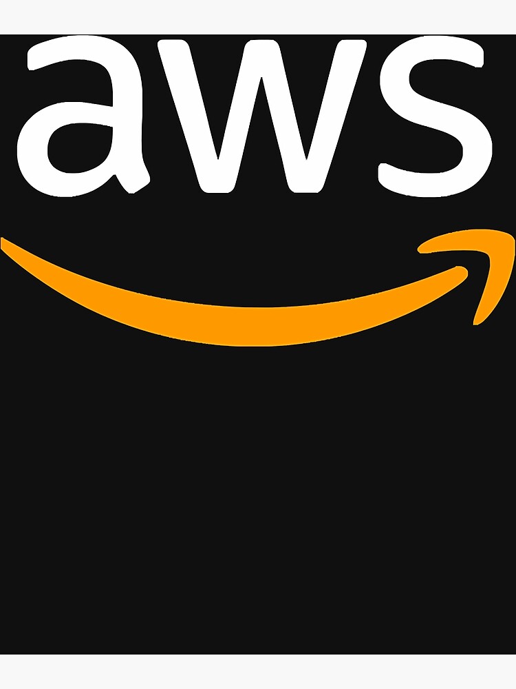 "Aws logo (amazon web services logo)" Poster for Sale by KeithJones1 ...