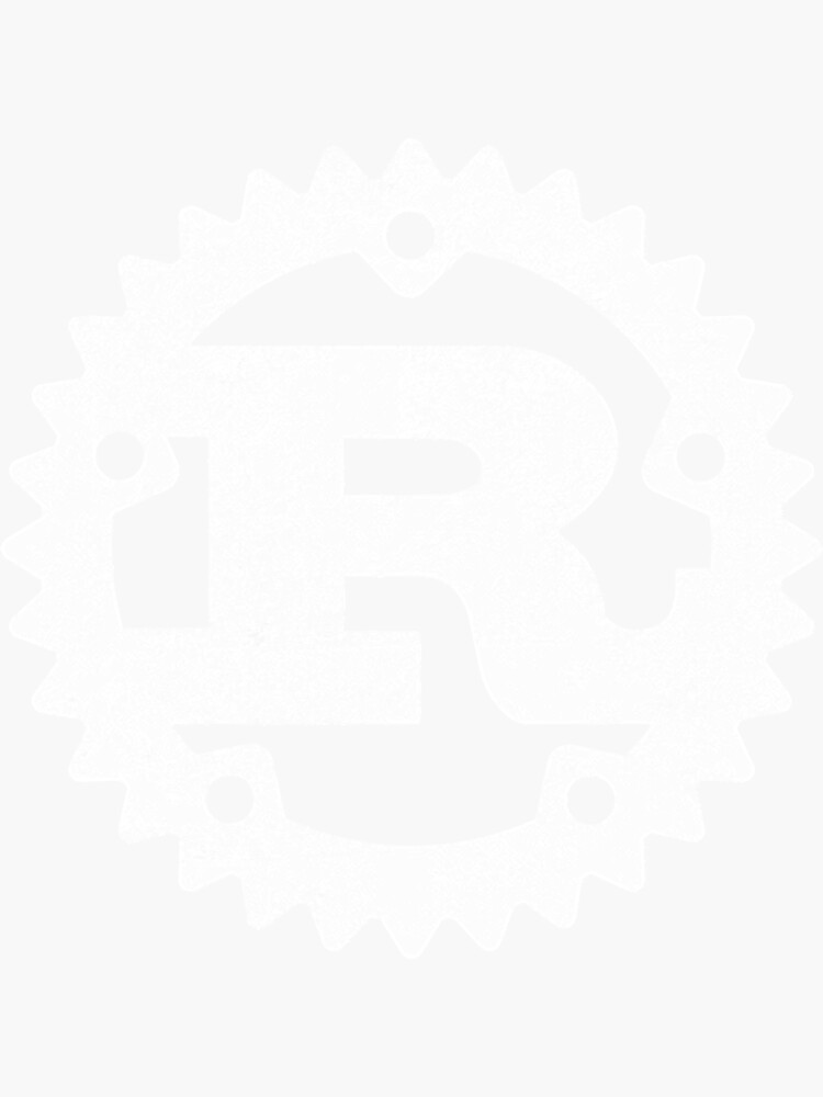 "Rust programming logo print distressed" Sticker for Sale by ...