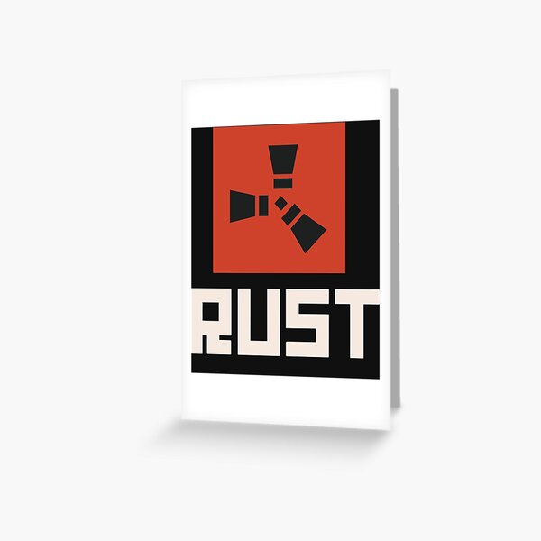 "Rust game logo" Greeting Card for Sale by Leone18 | Redbubble