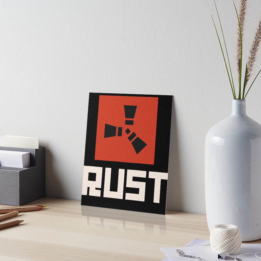 "Rust game logo" Art Board Print for Sale by Leone18 | Redbubble