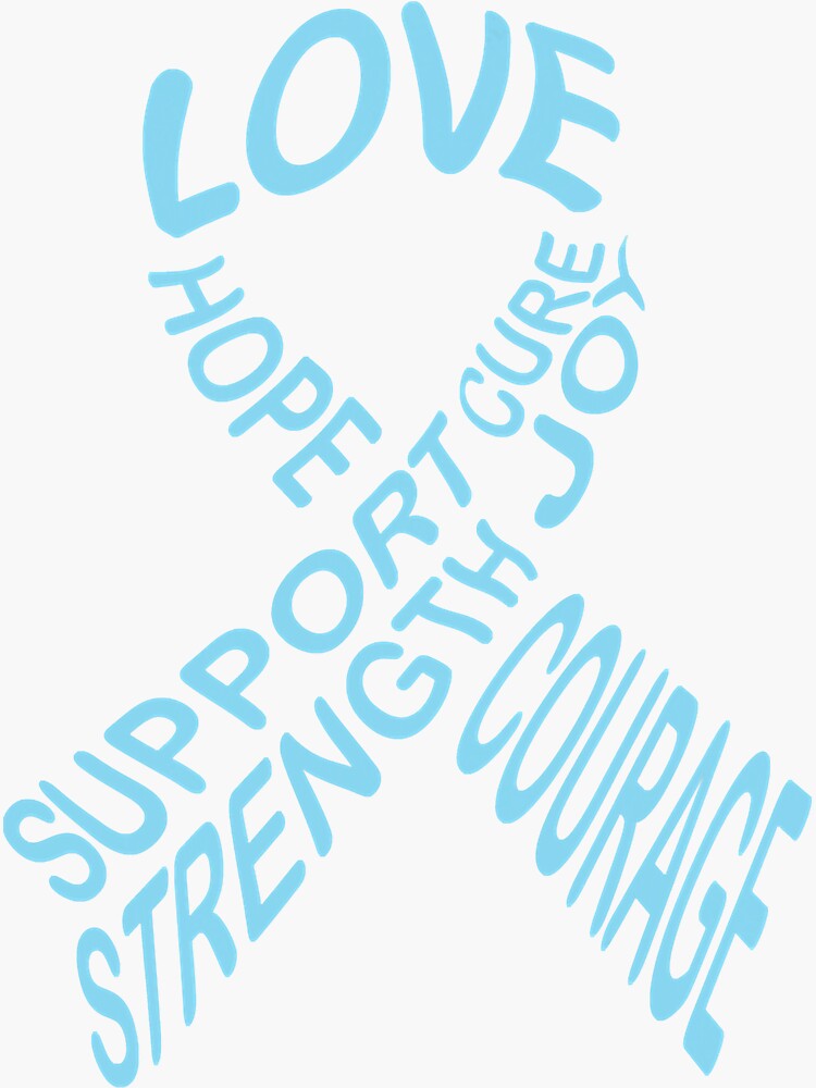 "Prostate Cancer Awareness Fight Cancer Ribbon" Sticker for Sale by isa ...