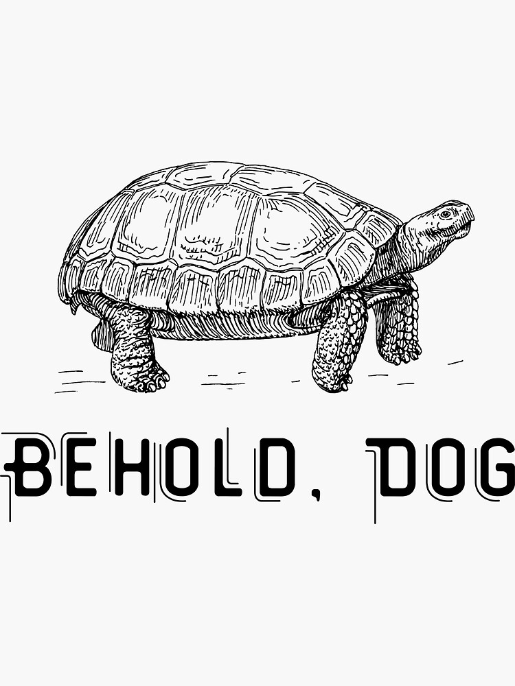 "Behold Dog v2" Sticker for Sale by zakariadesigner | Redbubble