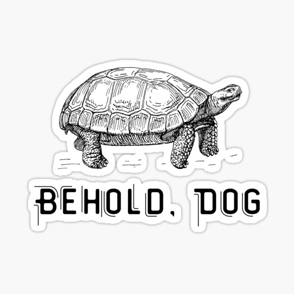 "Behold Dog v2" Sticker for Sale by zakariadesigner | Redbubble
