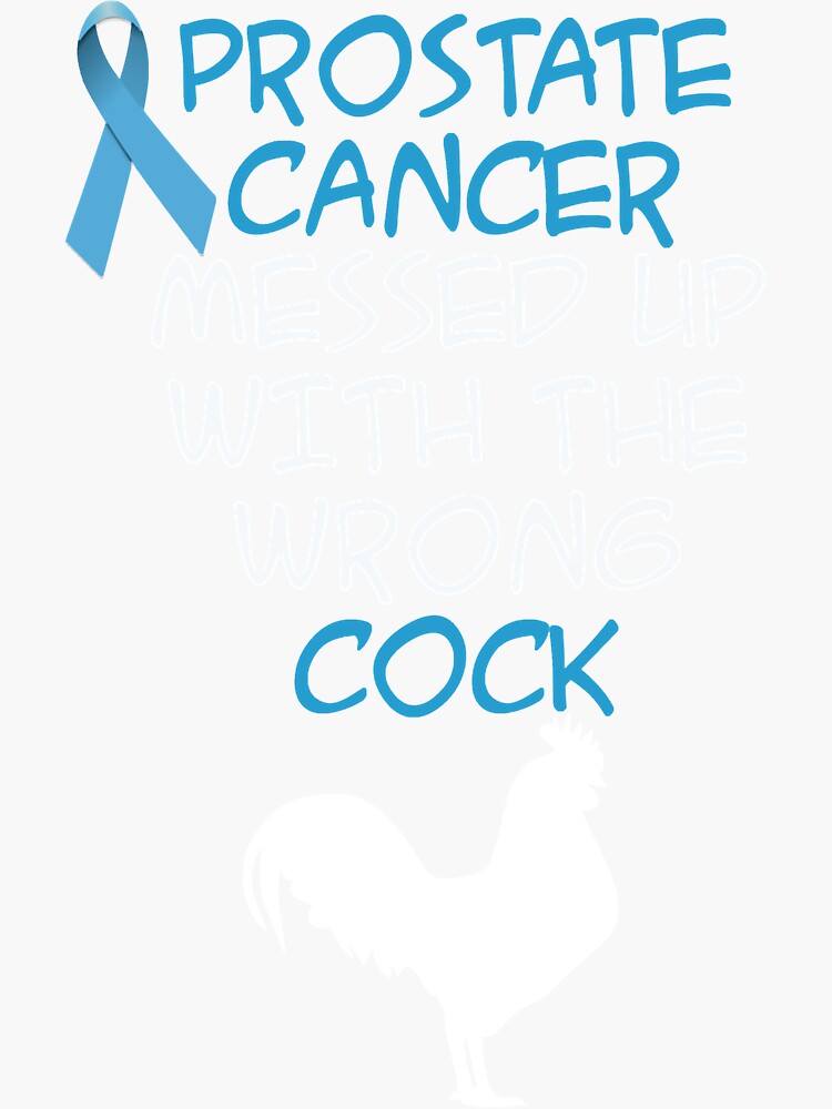 "Prostate cancer awareness funny " Sticker for Sale by isa-artworksx ...