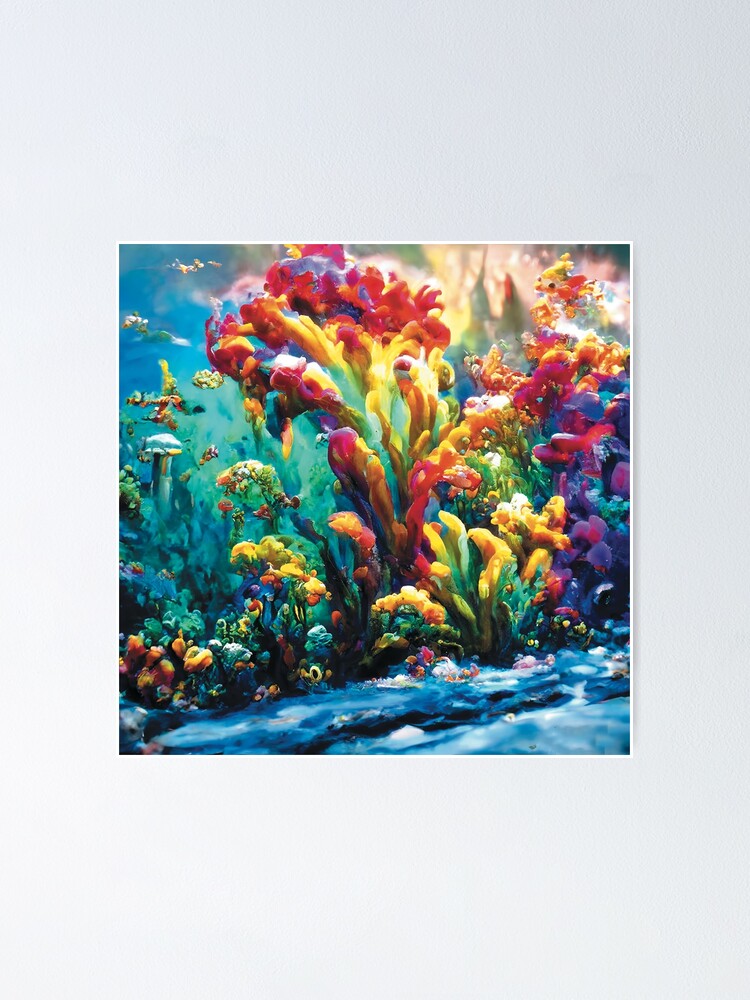 "Coral Reef Watercolor Painting - Undersea - Sea Lives - Save Coral ...