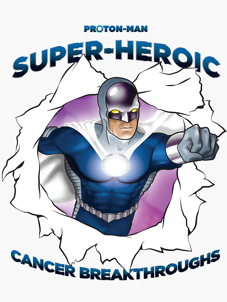 "Proton-Man Breakthroughs!" Sticker for Sale by isa-artworksx | Redbubble