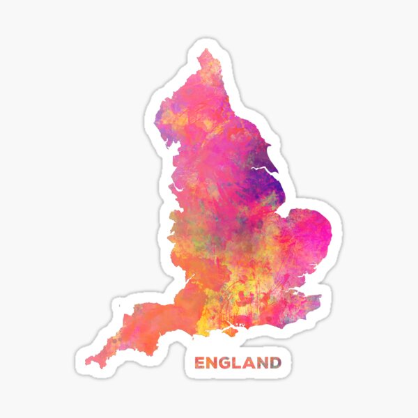 "England map #england #map #englandmap" Sticker by JBJart | Redbubble
