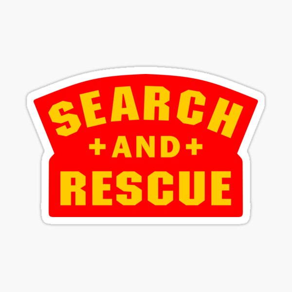 "Search And Rescue" Sticker for Sale by typogenix | Redbubble
