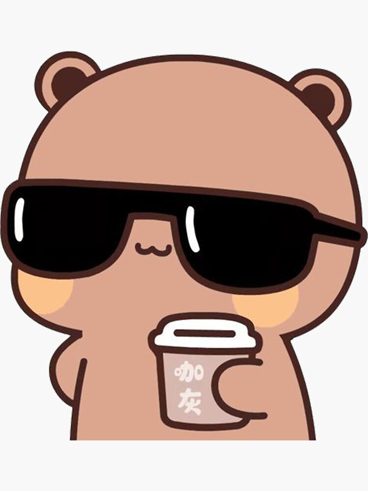 "Cute Dudu Is Watching Movie With Bubu" Sticker for Sale by gingersweet ...