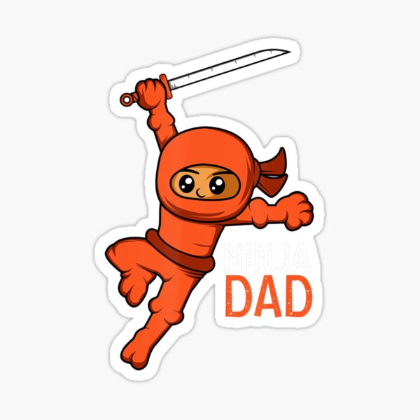 "Ninja Dad" Sticker for Sale by MaeEun | Redbubble