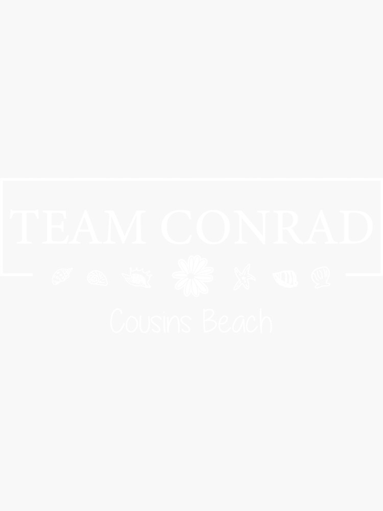 "Team Conrad" Sticker for Sale by ClothingMO1 | Redbubble